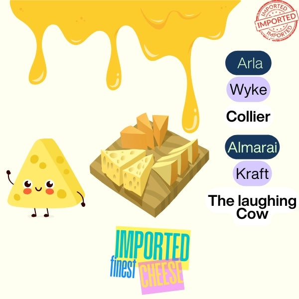 Buy Imported Cheese at IndyGood: Collier's, Wyke, Arla, Almarai, Kraft ...