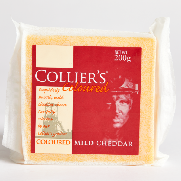 Collier's Coloured Mild Cheddar Cheese 200 g | Imported UK made Festive ...