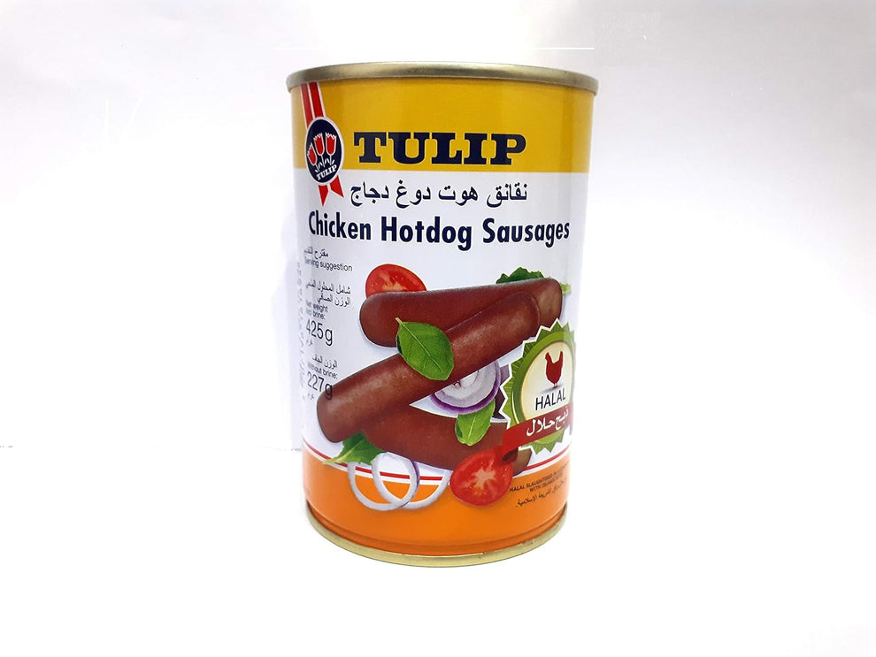 Tulip Chicken Hotdog Sausage 425g, Imported, Bestseller | Halaal – IndyGood