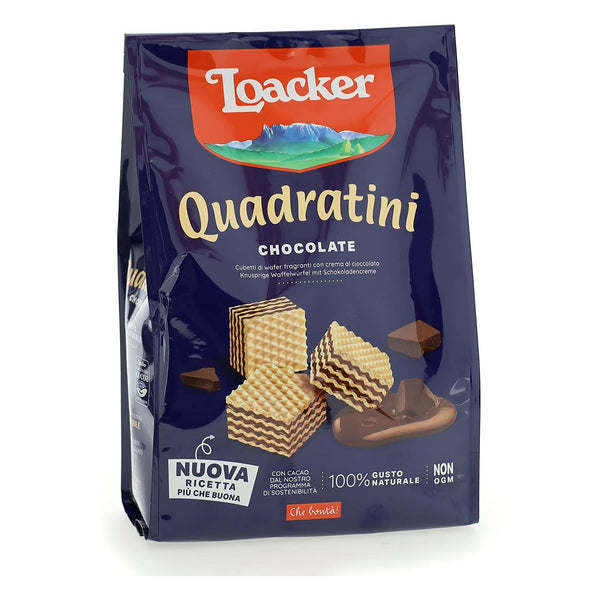 Loacker Quadratini Chocolate Wafers – 250g | Imported – IndyGood