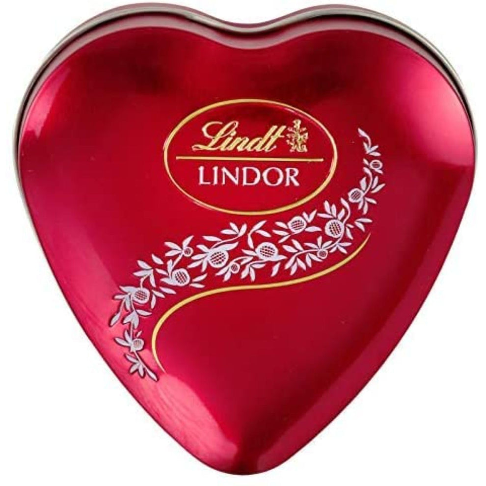 Lindt Lindor Chocolate Gift Pack – Heart Tin Box (62.5g), Imported ...